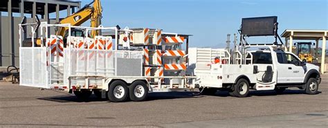 Az Innovation Spotlight Portable And Removable Traffic Control Trailer