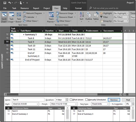 Predecessors Successors And Task Form In Ms Project 2016 Nenad Trajkovski