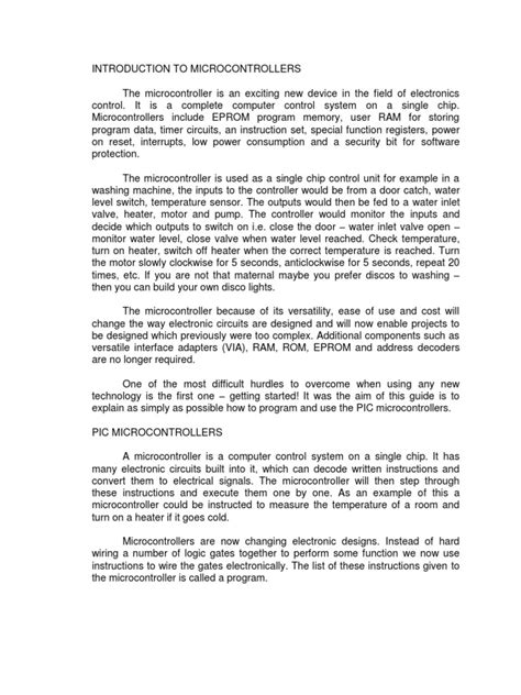 Pic 16f84a Manual Pdf Microcontroller Read Only Memory