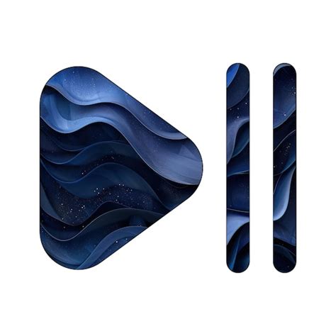 Premium Photo Icon Photo Eps Play Pause Blue Gradient Background