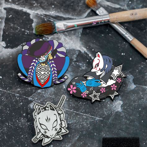 Persona 5 Fox Pin Set Eighty Sixed
