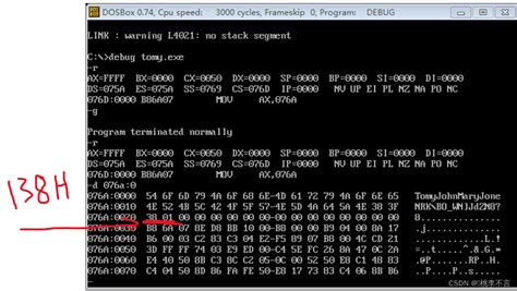 汇编实验三 循环程序访问内存数据data Segment Nam Db Tomy John Mary Jone Csdn博客