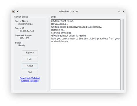 Github Muhammeteminturgut Gfxtablet Gui Graphical User Interface For Gfxtablet