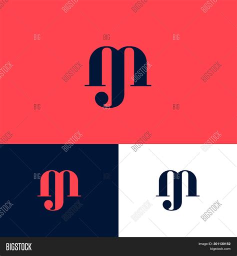 J M Monogram J M Vector And Photo Free Trial Bigstock