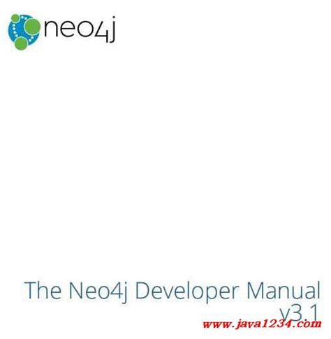 Neo4j开发手册 Pdf 下载java知识分享网 免费java资源下载