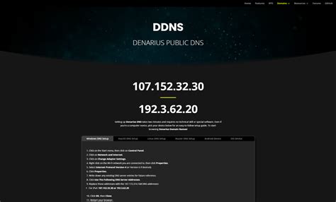Denarius Dns Servers Denarius D