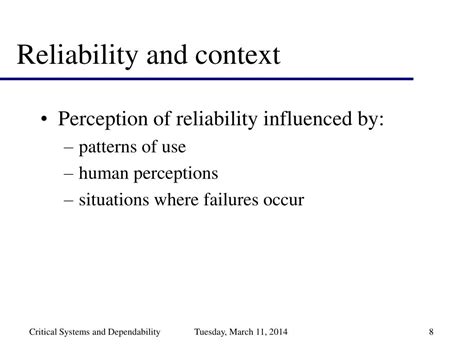 Ppt Dependability Powerpoint Presentation Free Download Id248701