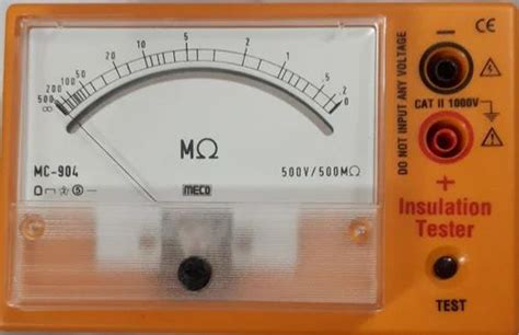 Analog Megger 500v 500m Ohms Meco Mc 904 For Insulation Resistance Testing At ₹ 1920piece In