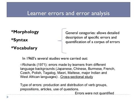 Error Analysis