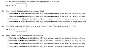 Solved Consider A Logic Circuit That Has A 4 Bit Binary