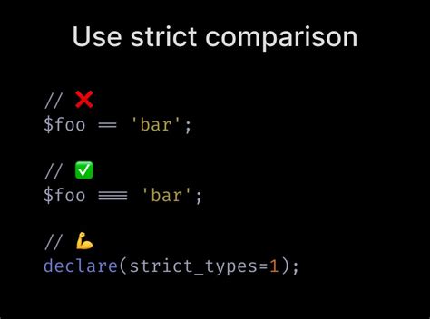 Use Strict Comparison Laravel Code Tips