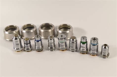Assorted Vickers Lietz Wetzlar Weiss Microscope Objectives 12 Total