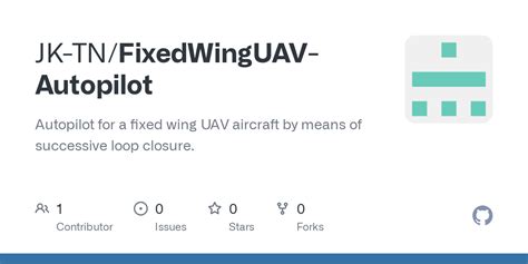 Github Jk Tnfixedwinguav Autopilot Autopilot For A Fixed Wing Uav