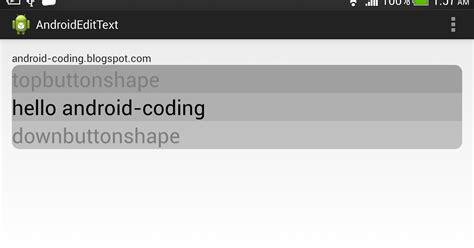 Android Coding Implement Custom Shape For Edittext