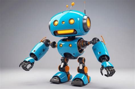 Friendly Robot Buddy Premium Ai Generated Image