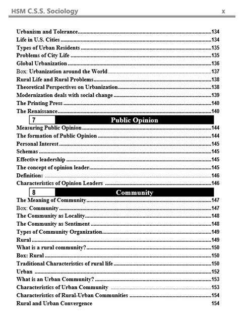 Essential Sociology For CSS PMS HSM Publishers Essential Sociology For CSS PMS HSM Publishers