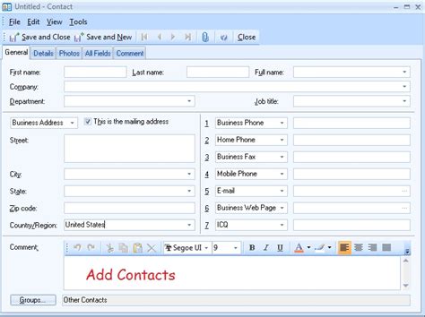 Personal Information Manager From Efficient Software
