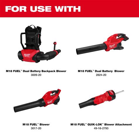 M18 Fuel™ Blower Tapered And Flat Nozzle Attachment Kit Milwaukee Tool