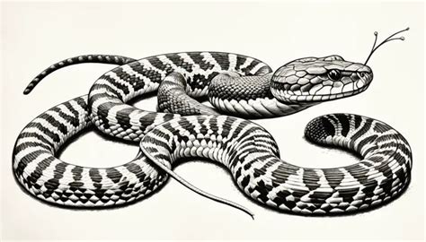 Easy Rattlesnake Drawing Guide Step By Step