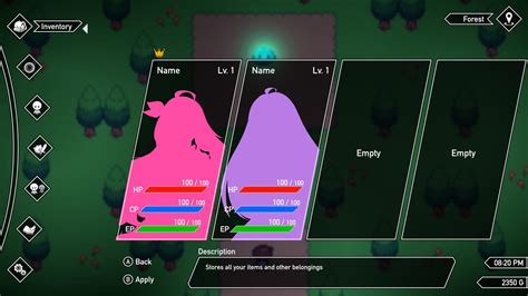 Current Progress Of The Main Menu For My 2d Jrpg Scrolller