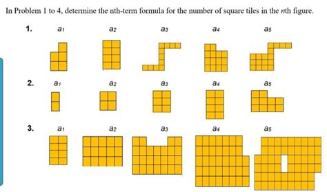 Solved In Problem 1 To 4 Determine The Nth Term Formula For The