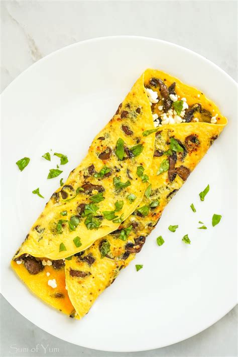 Mushroom Omelette Sum Of Yum