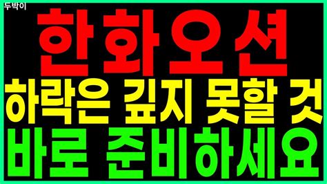 🐥한화오션🐥 하락은 깊지 못할 것 바로 준비하세요 조선주 조선관련주 삼성중공업 트럼프 급등주 주가 주가전망 주식추천 목표가 대응방법 두박이 Youtube