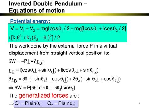 Ppt Discrete Dynamical Systems Inverted Double Pendulum Consider The Double Pendulum Shown