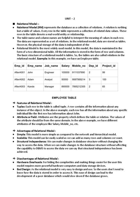 database management system unit 1 unit 1 understanding data