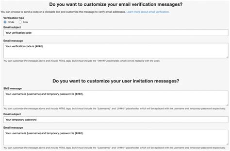 Aws Cognito Custom Email Template