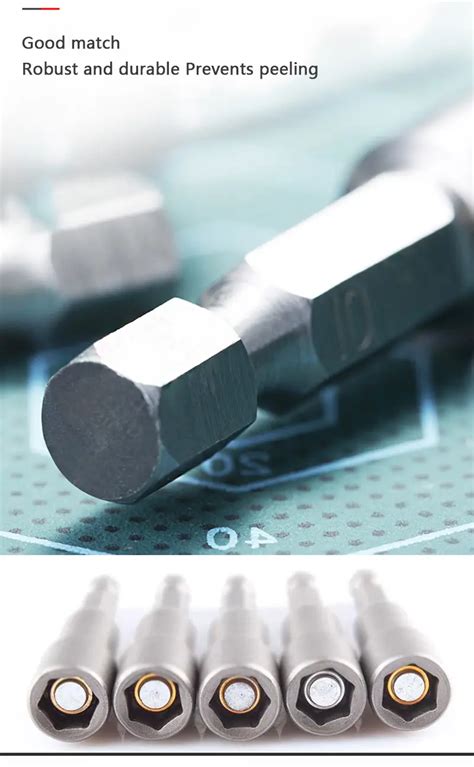 Broppe 6 35mm Hex Socket Strong Magnetic Sleeve Screwdriver Hand