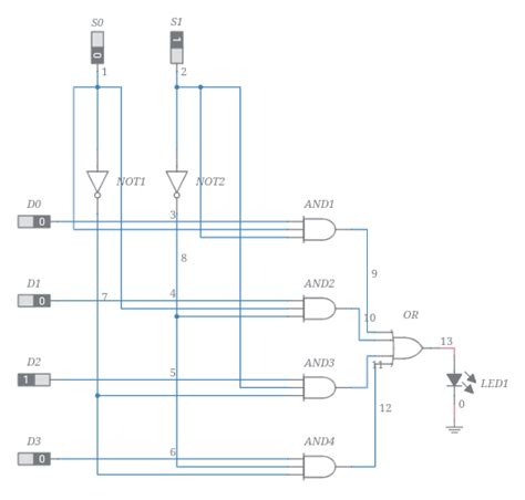 MULTIPLEXER CIRCUIT Multisim Live