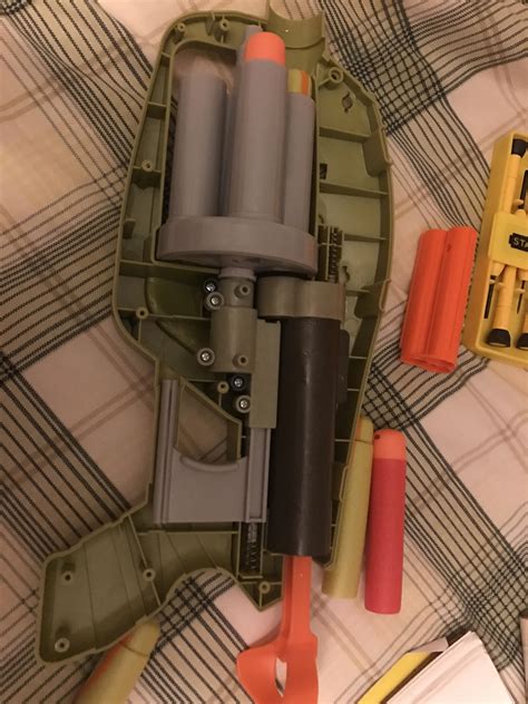 A Tmnt Blaster That Can Use Mega Darts And Has A Massive Plugertube Rnerf