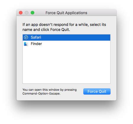 How To Force Quit An Unresponsive Mac App In MacOS Or OS X
