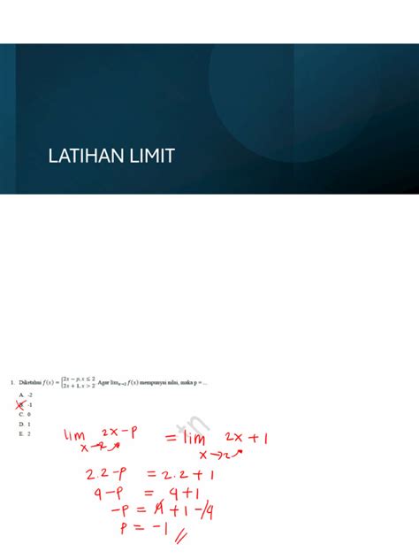 Latihan Limit Batch 1 Pdf