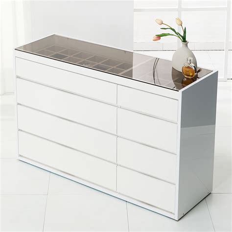 착불 홀릭 드레스룸 아일랜드 서랍장 옷방 4단 악세사리 수납장 600 800 1200