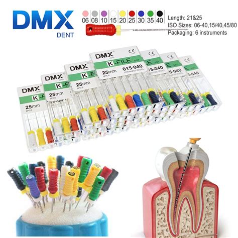 Dmxdent K File Root Canal Hand Use Endo Endodontics Dental Files