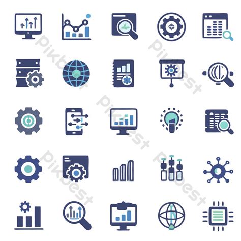 artificial intelligence and machine learning icons png images eps free