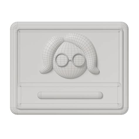 Id Card Of Woman In Glasses 3d Model Download 3d Models In Fbx