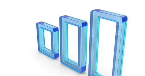 Frame Three Rectangle Signal Bar Chart 3d Incl Rectangular And Bar