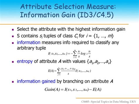 Cs 685 Special Topics In Data Mining Jinze Liu Ppt Download