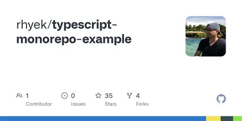 Github Rhyektypescript Monorepo Example