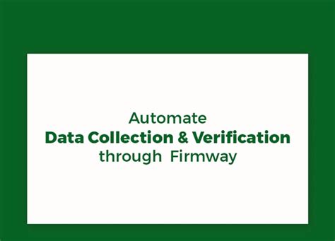 Data Collection Firmway