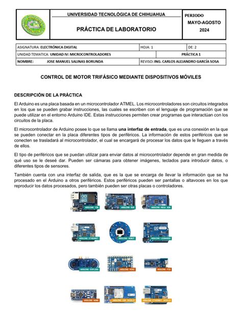 formato de práctica 3ra pdf arduino periférico