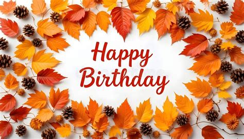 Fall Happy Birthday Stock Illustrations 10 128 Fall Happy Birthday