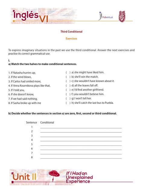 Third Conditional Exercises Pdf