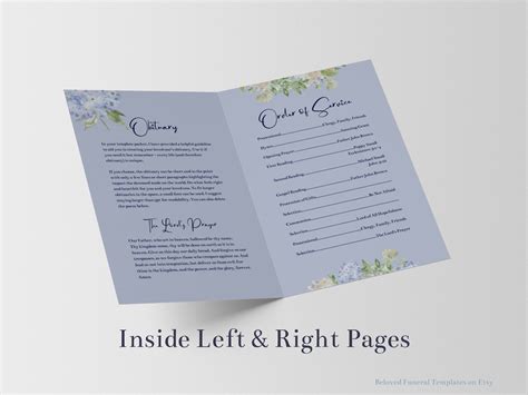 Christian Funeral Program Template With Cross Obituary Template