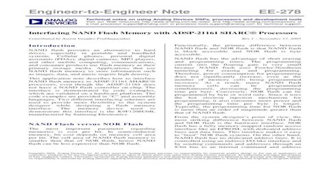 Pdf Interfacing Nand Flash Memory With Adsp 21161 Sharc Dokumentips