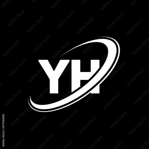 YH logo. Y H design. White YH letter. YH/Y H letter logo design ...