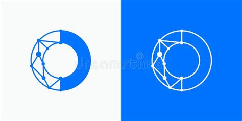 Geometric Polygon Line Circle Shape Vector Logo Design With Modern Simple Clean And Abstract
